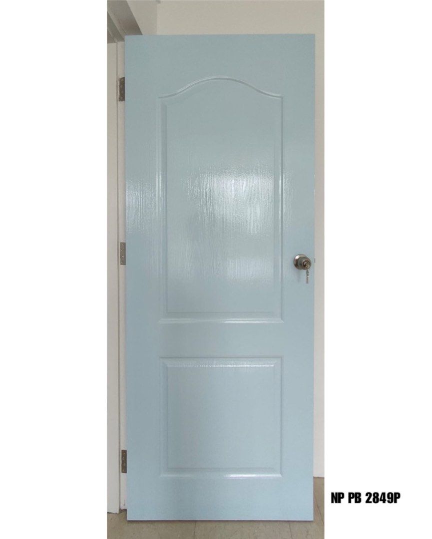 HDB timber chipboard doors, Furniture & Home Living, Security & Locks ...