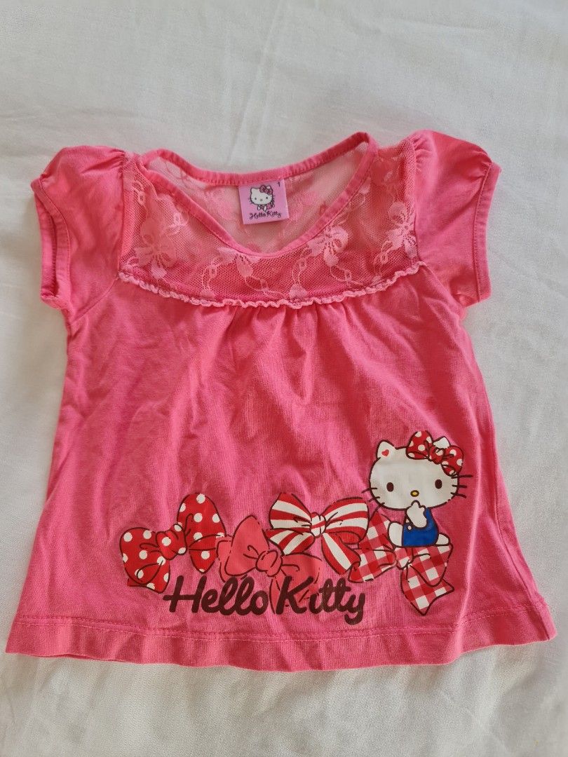 Hello Kitty Top (12m), Babies & Kids, Babies & Kids Fashion on Carousell