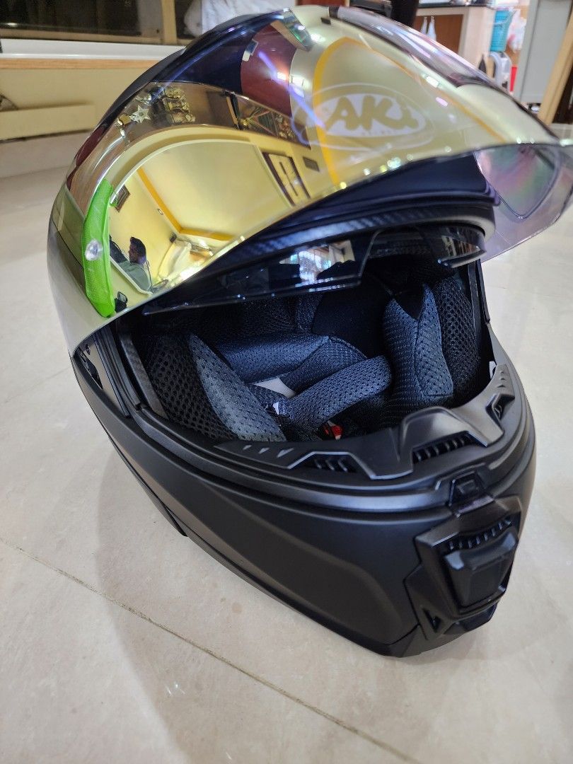 Helmet (Aki) with Bluetooth, Motorcycles, Motorcycle Accessories on ...