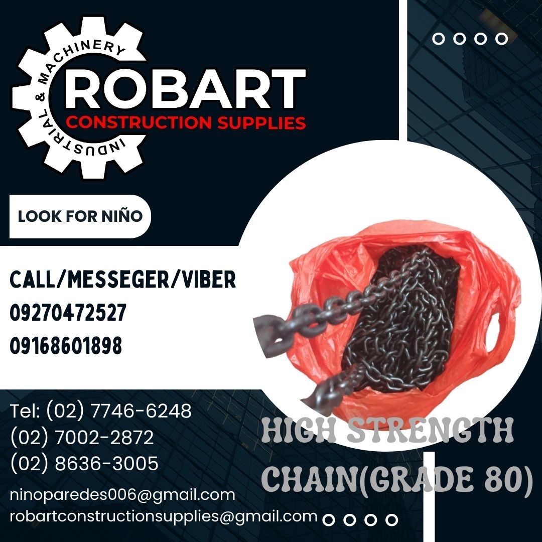 HIGH STRENGTH CHAIN (GRADE 80), Commercial & Industrial, Construction ...