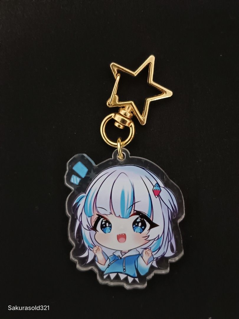 Hololive Keychain Gura Suisei Fubuki, Hobbies & Toys, Collectibles ...