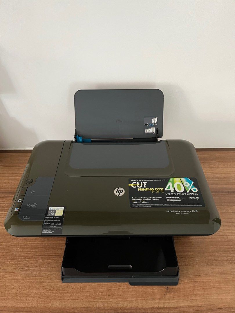 HP Deskjet Ink Advantage 2060 All-in-One Printer, Computers & Tech ...