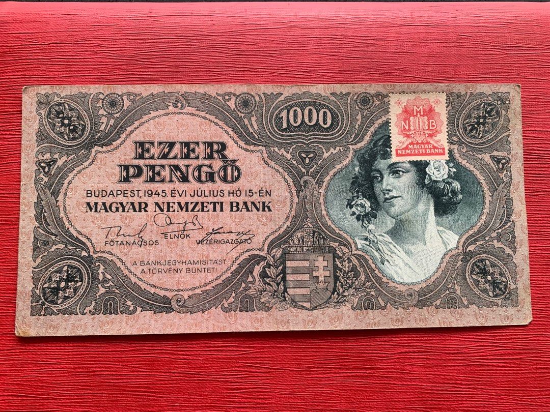 Hungary 1000 Pengo 1945 Banknote, Hobbies & Toys, Collectibles ...
