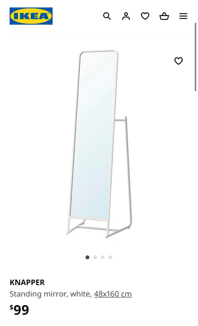 IKEA KNAPPER Mirror, Furniture & Home Living, Home Decor, Mirrors on ...