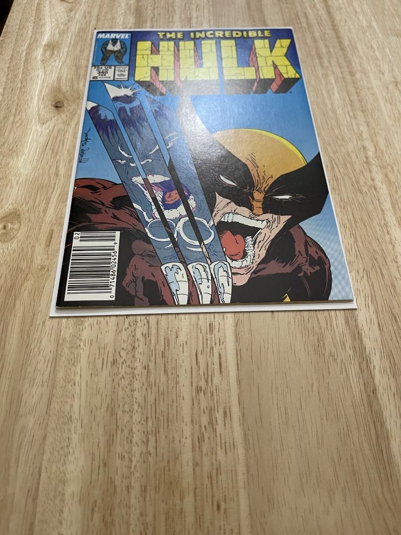 Incredible Hulk #340, Newsstand! (1988) Iconic Cover art by Todd ...