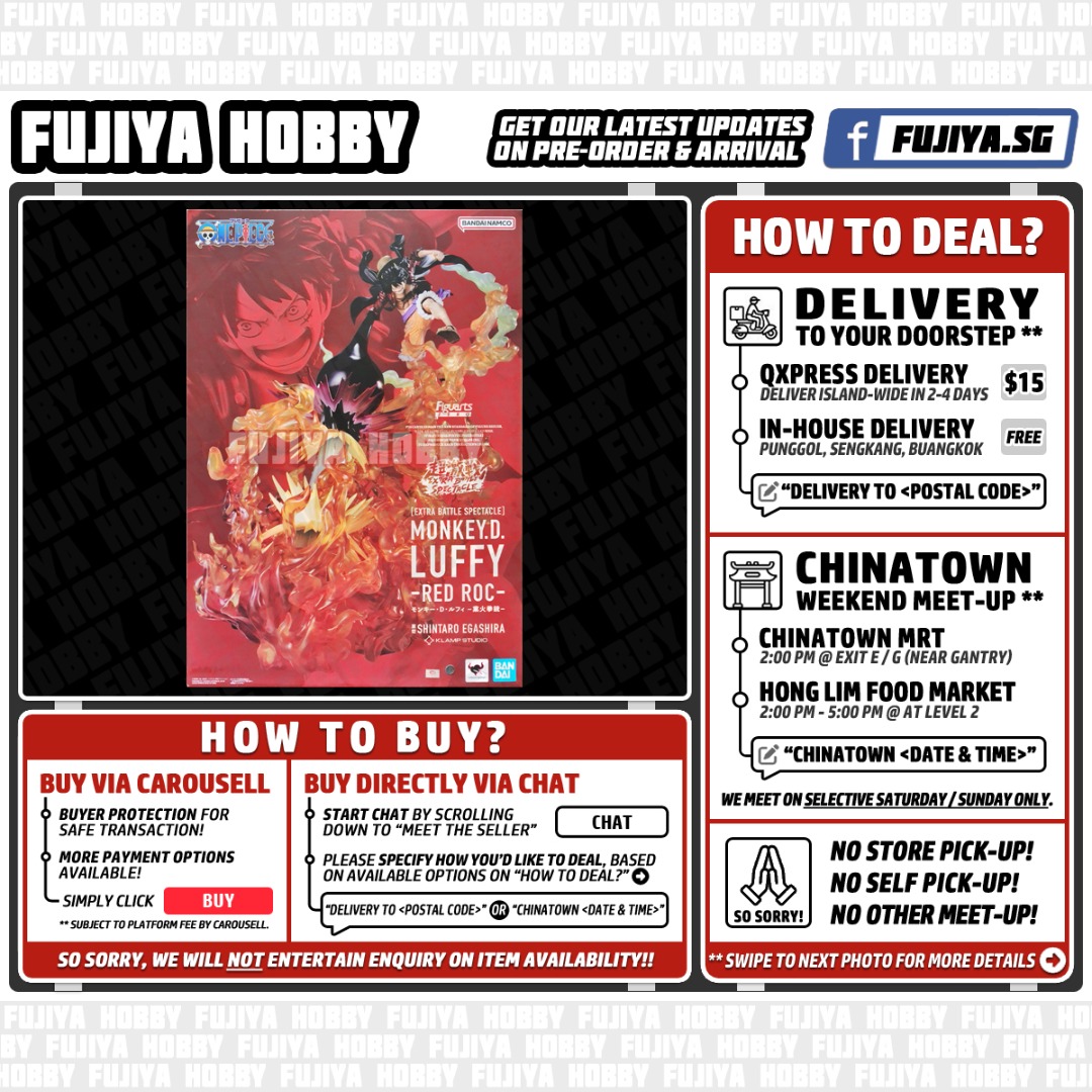 [IN-STOCK, LAST-1!!] Figuarts ZERO [Extra Battle Spectacle] Monkey D. Luffy -Red Roc- [ASIA ...