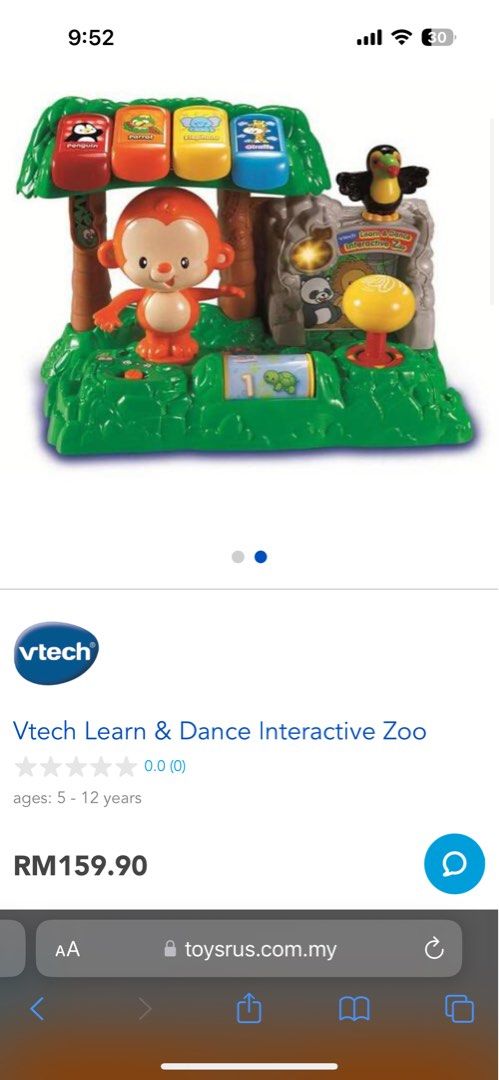 INTERACTIVE TOYS Vtech Learn & Dance Interactive Zoo, Babies & Kids ...