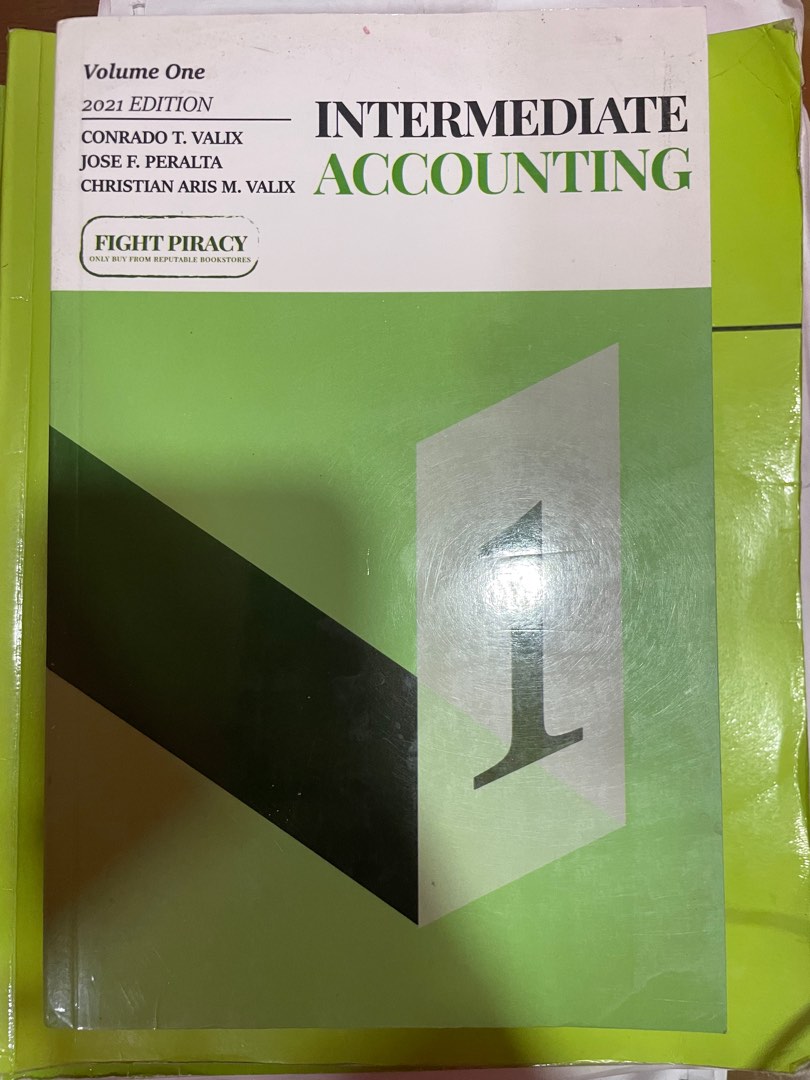 Intermediate Accounting Volume 1 2021 Edition Valix Peralta, Hobbies ...