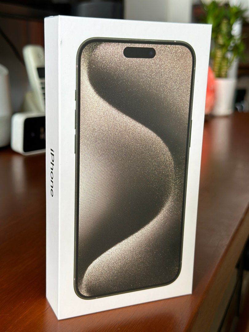 iPhone 15 Pro Max 512GB Natural Titanium SG set, Mobile Phones ...