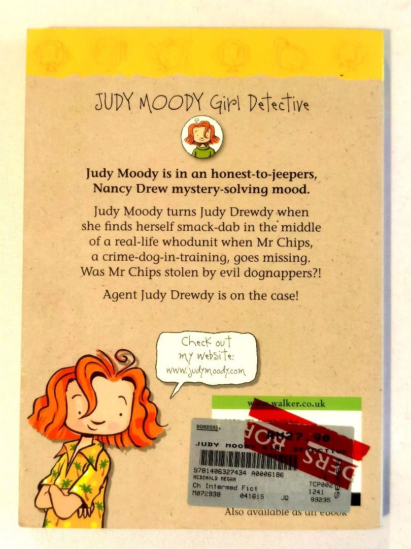 Judy moody girl detective Book By Megan Mcdonald Illustrated By Peter H ...