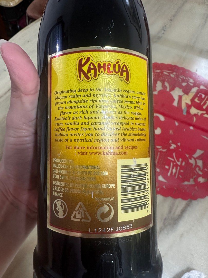 Kahlua 1L, Food & Drinks, Alcoholic Beverages on Carousell