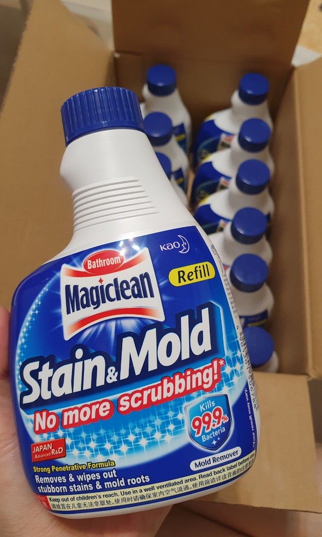 Kao Bathroom Magiclean Stain & Mould No more scrubbing, Furniture & Home Living, Cleaning ...
