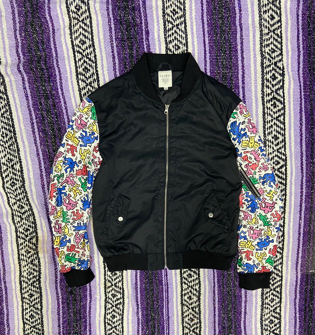 Keith Haring Bomber Jacket, Men's Fashion, Coats, Jackets and Outerwear ...