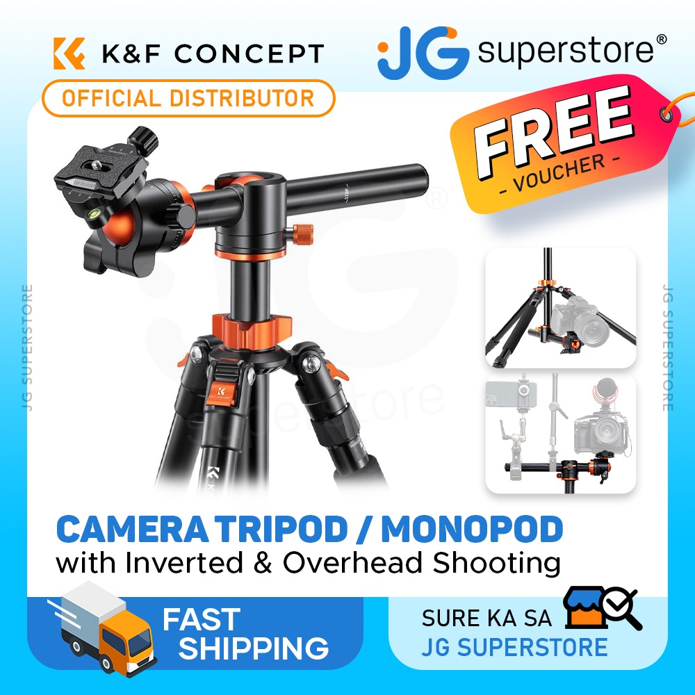 K&F Concept KF09 Series 2-in-1 Aluminum Multifunctional Camera Tripod ...