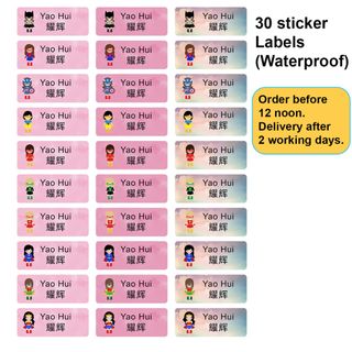 Customize Rainbow Name Stickers , Hobbies & Toys, Stationery & Craft ...