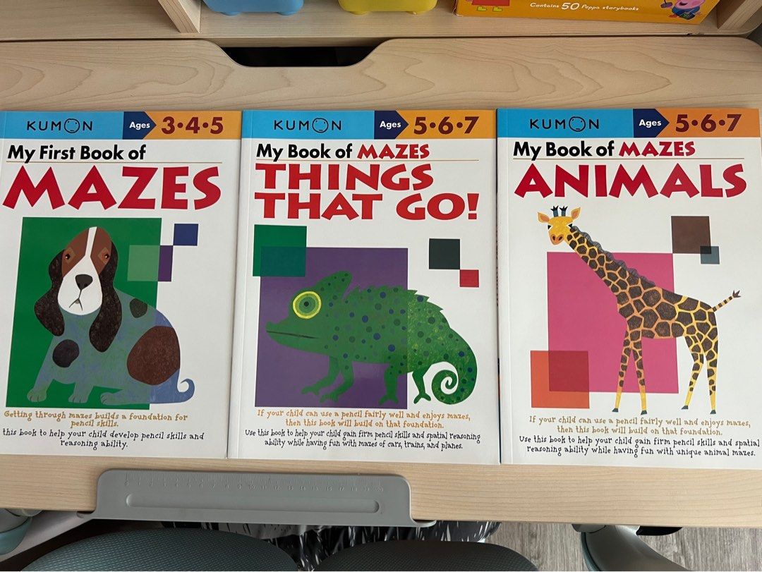 Kumon maze assessment books 3-7 y, Hobbies & Toys, Books & Magazines, Assessment Books on Carousell
