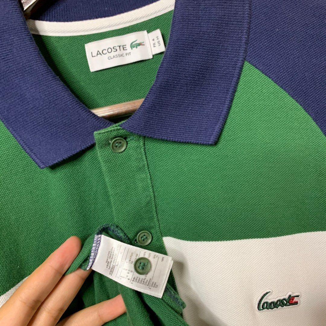 Lacoste Tri-color Polo shirt, Men's Fashion, Tops & Sets, Tshirts ...