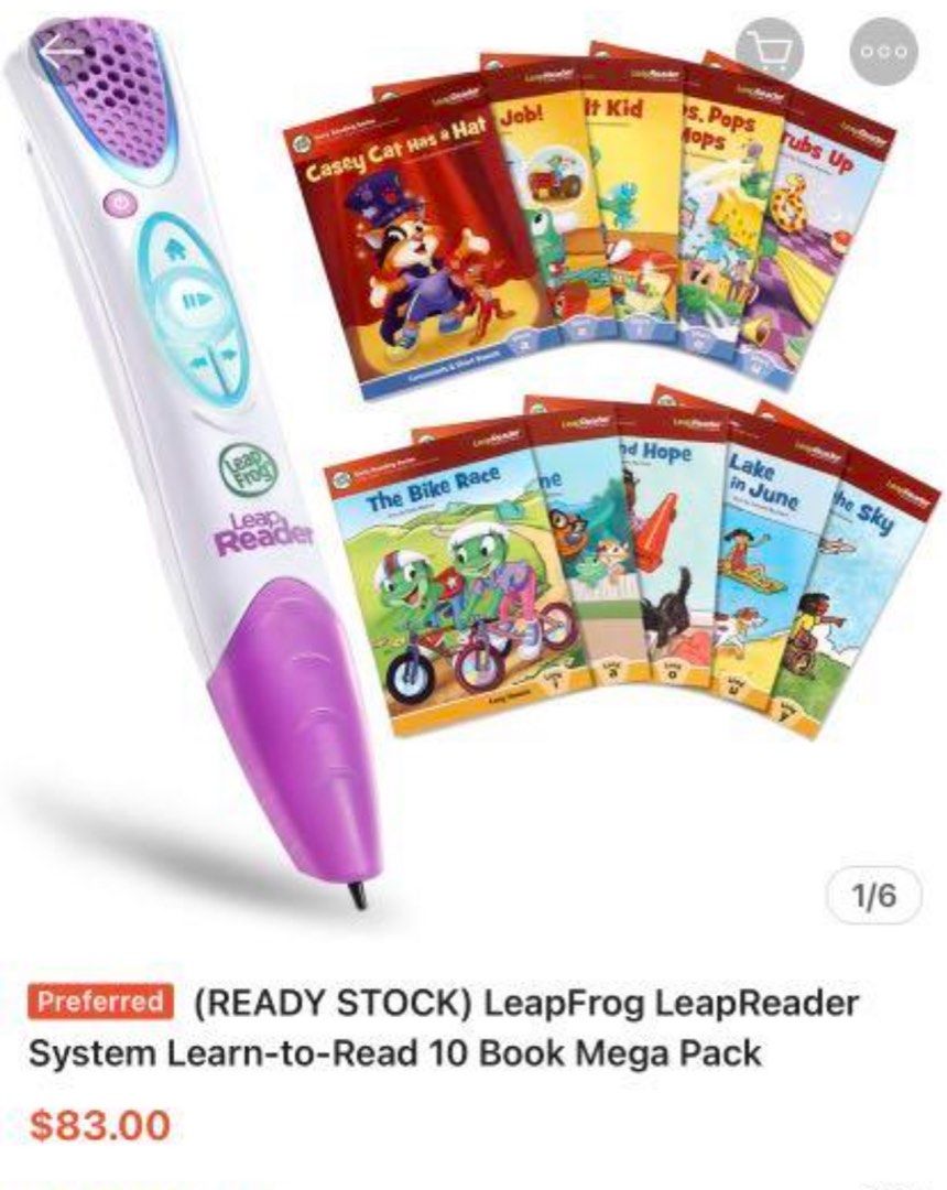 leapfrog leapreader lean-to - read + pen , Babies & Kids, Infant ...