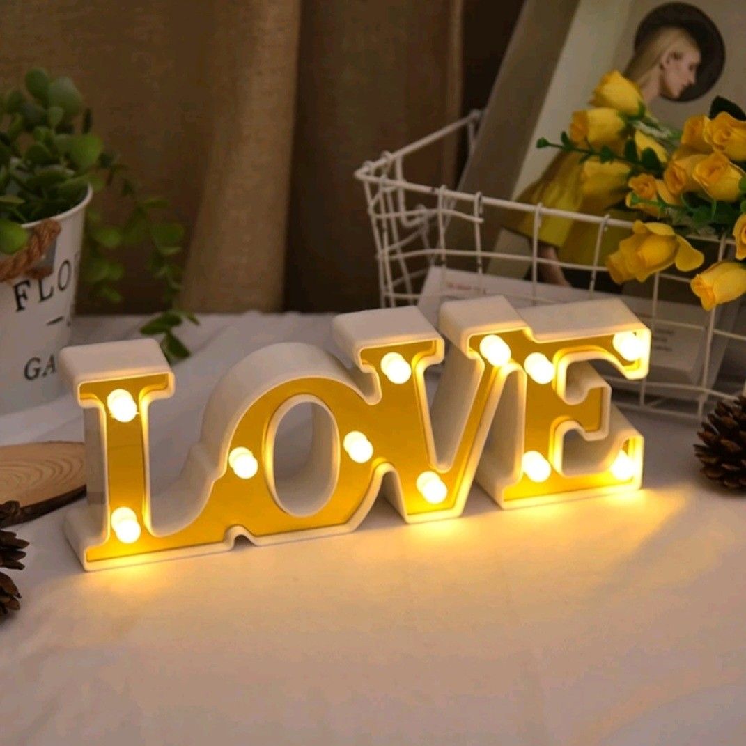 LED Love Sign Wedding Proposal, Hobbies & Toys, Stationery & Craft ...