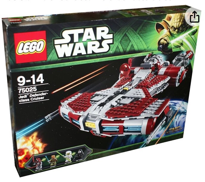 LEGO Star Wars Jedi Defender Class Cruiser 75025, Hobbies & Toys, Toys ...