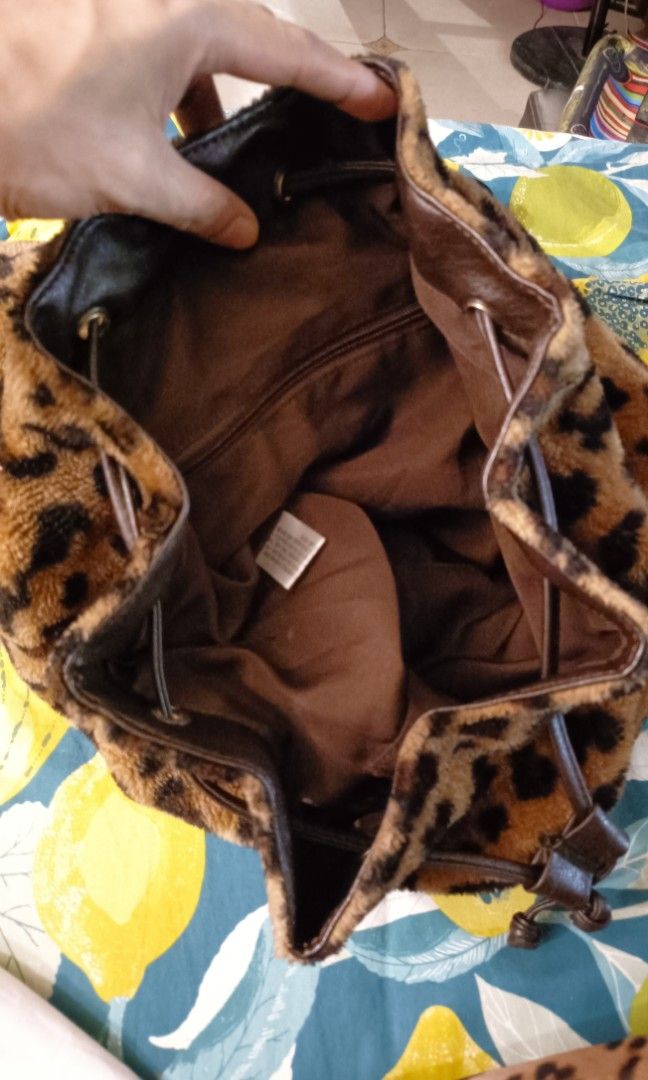 Leopard print backpack, Women's Fashion, Bags & Wallets, Backpacks on ...