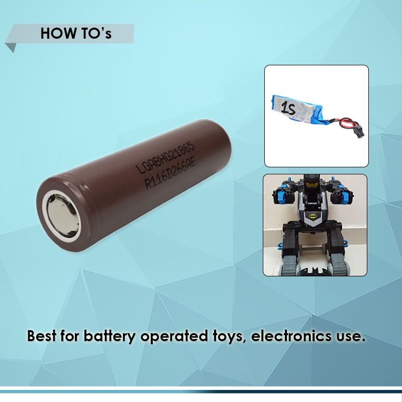 LG CHOCO BATTERY (1-PC per ORDER) 18650 1000mAh, BEST FOR DIY ...