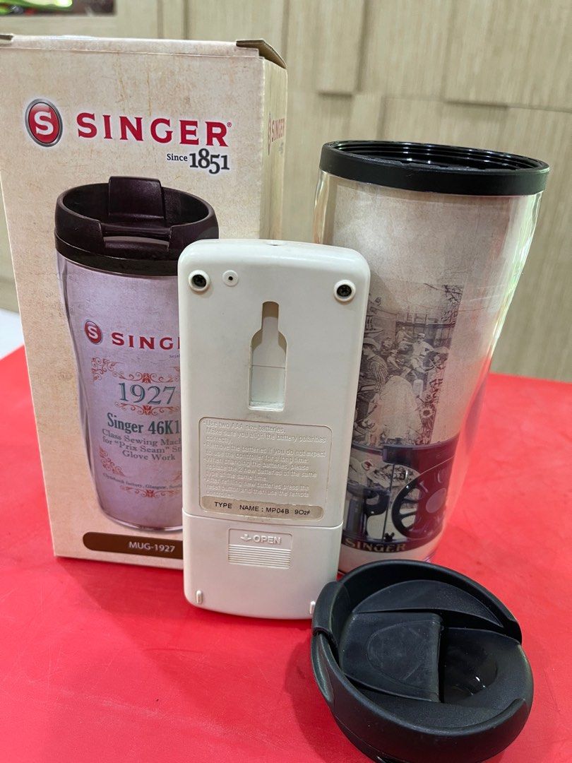 Limited edition authentic Singer water tumbler, Furniture & Home Living ...