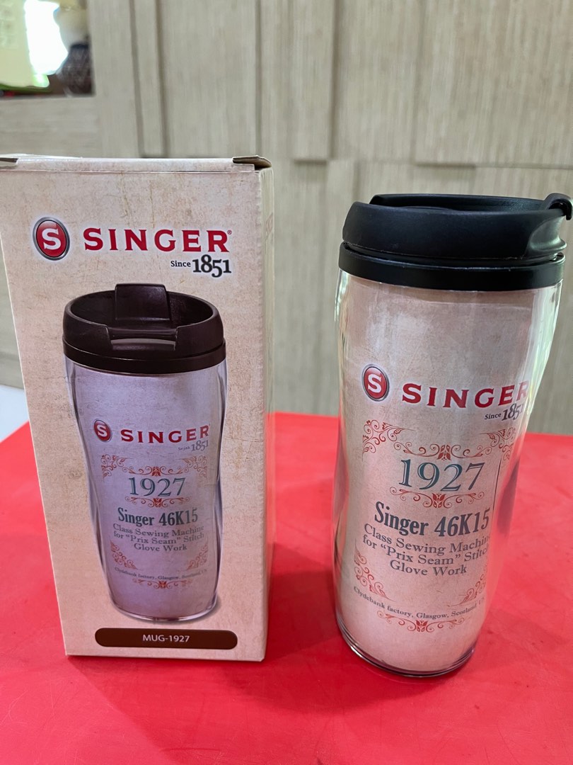 Limited edition authentic Singer water tumbler, Furniture & Home Living ...