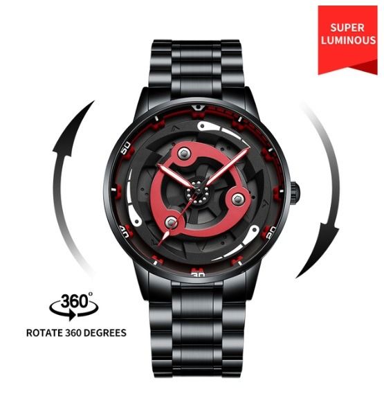 Limited Edition Rotating/Spinning 3D Wheel Naruto-Inspired Stainless ...