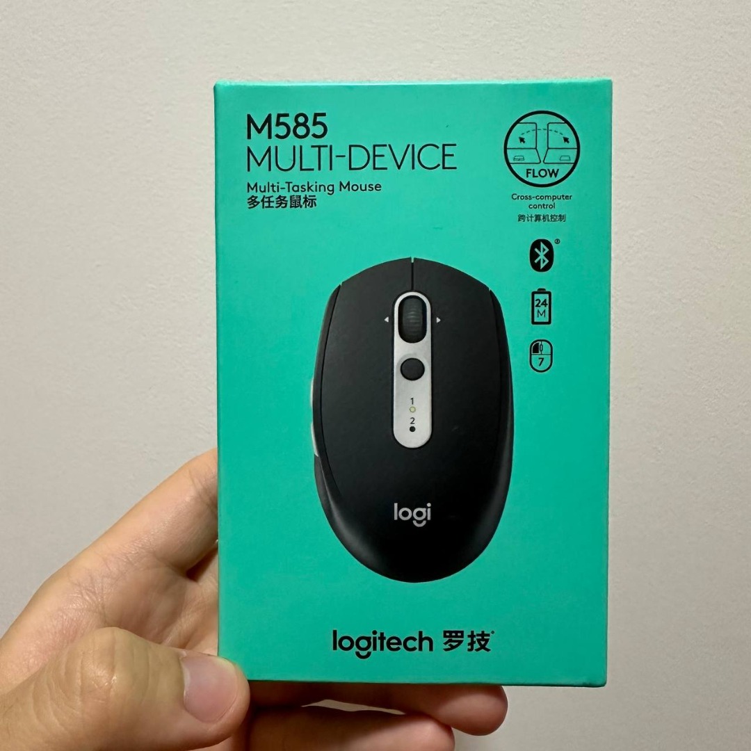 Logitech M585 Multi-Device Bluetooth Mouse (Black), Computers & Tech ...