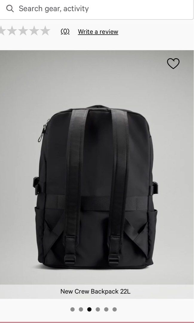 Lululemon New Crew Backpack 22l, Women's Fashion, Bags & Wallets ...