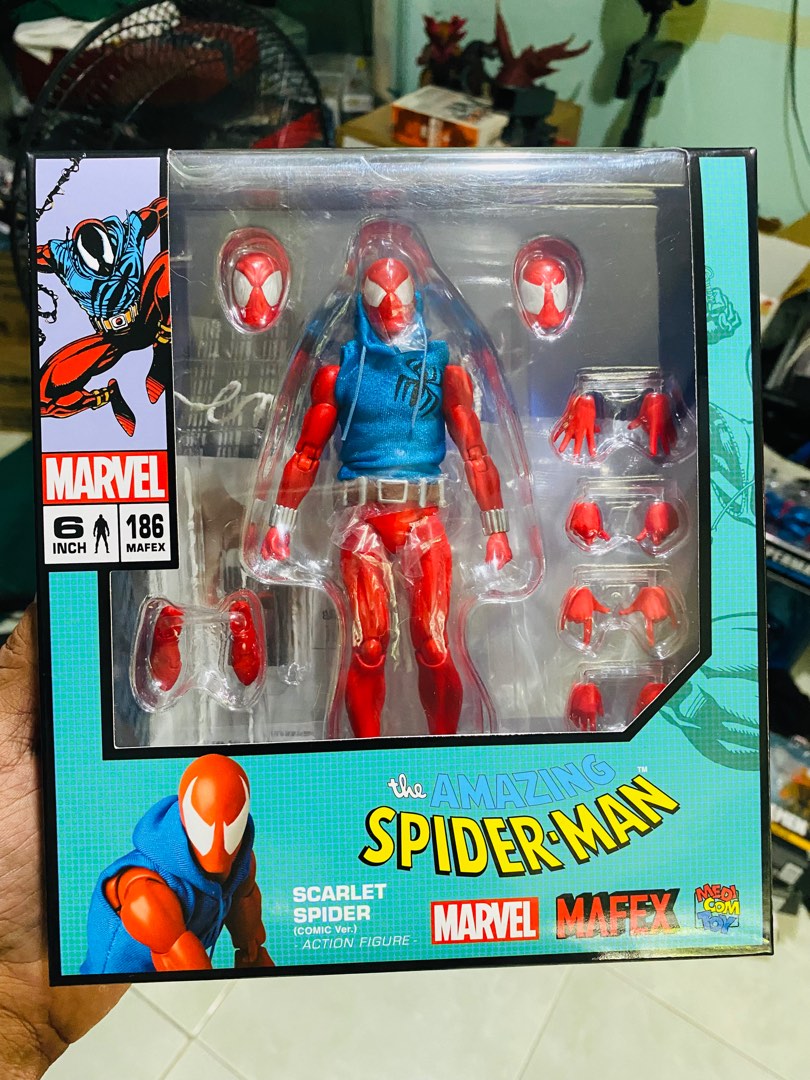 Mafex Scarlet Spiderman, Hobbies & Toys, Toys & Games On Carousell