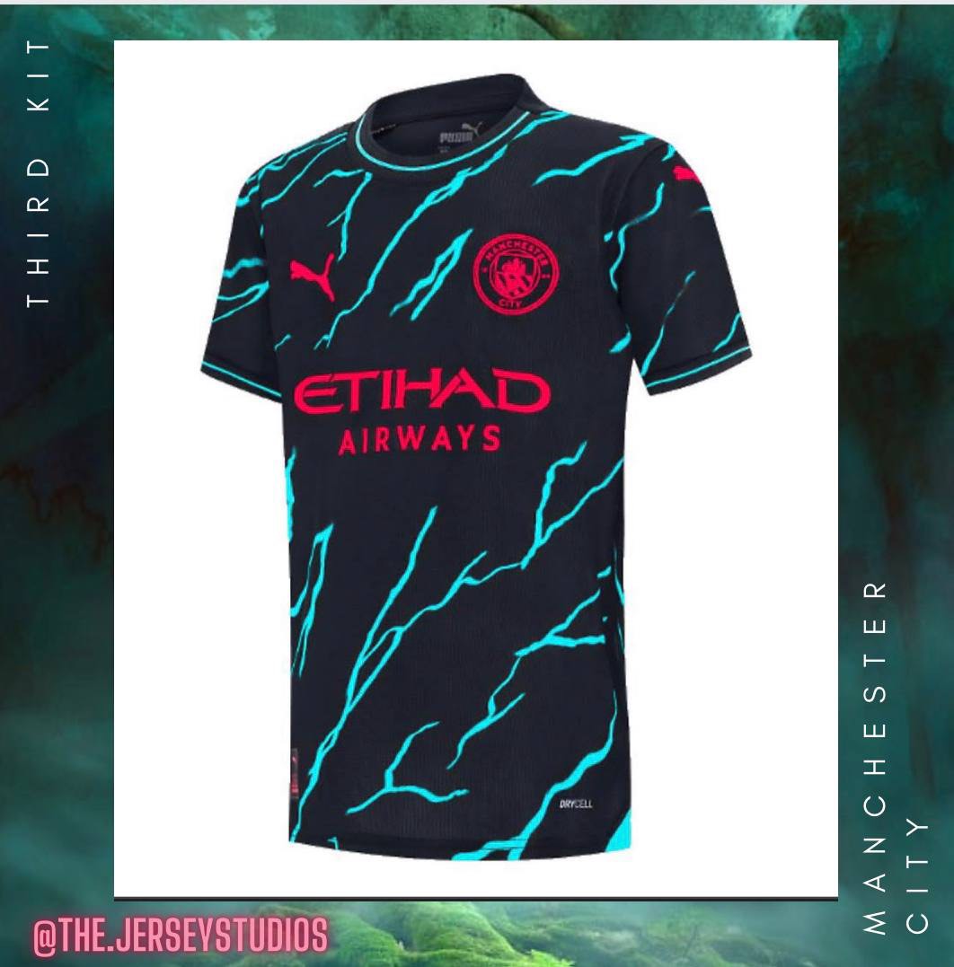 Manchester City Third Kit 23/24, Sports Equipment, Sports & Games ...