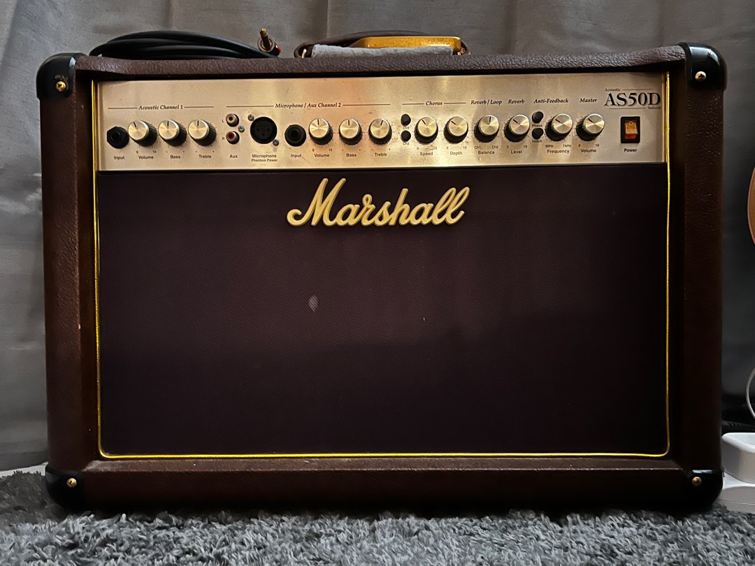 Marshall AS50D Acoustic Guitar Amp, Hobbies & Toys, Music & Media ...