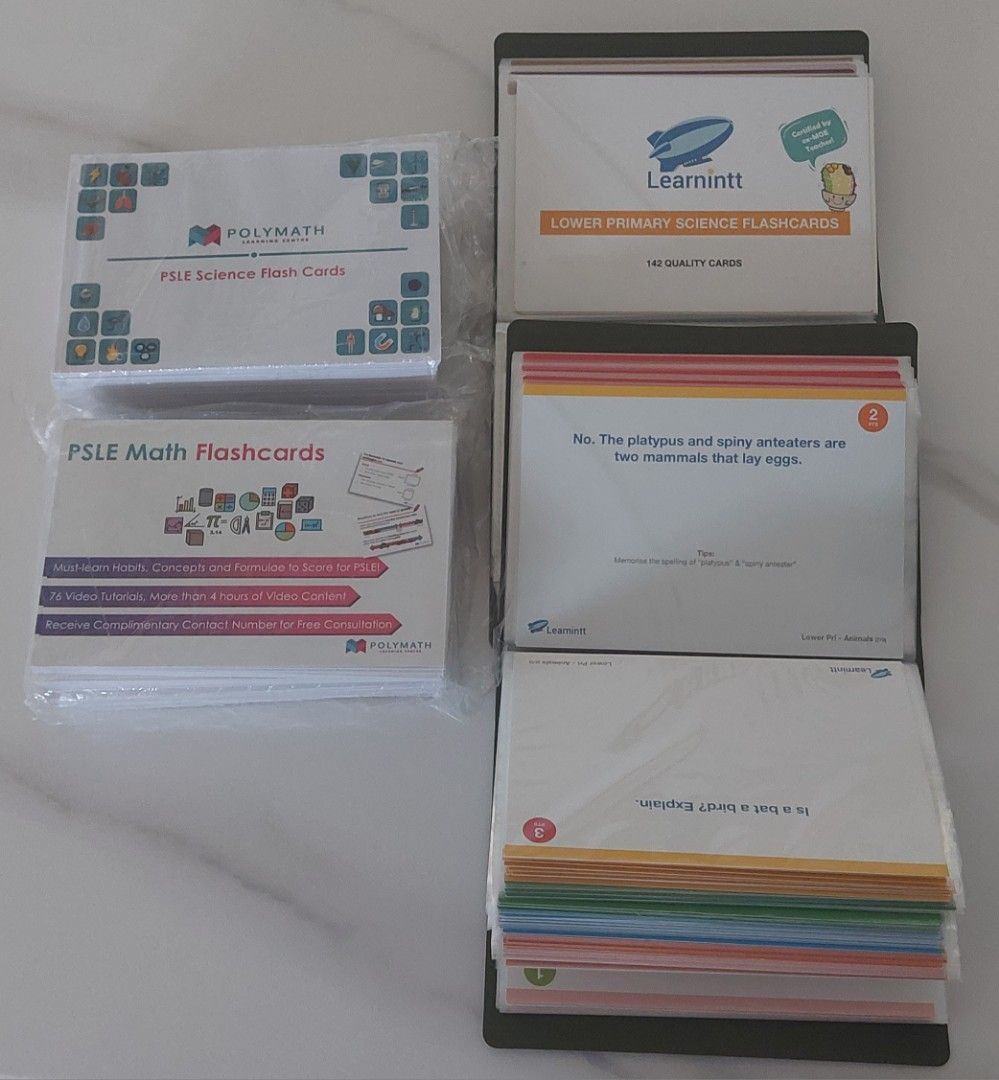 Math & Science flash cards, Hobbies & Toys, Books & Magazines ...