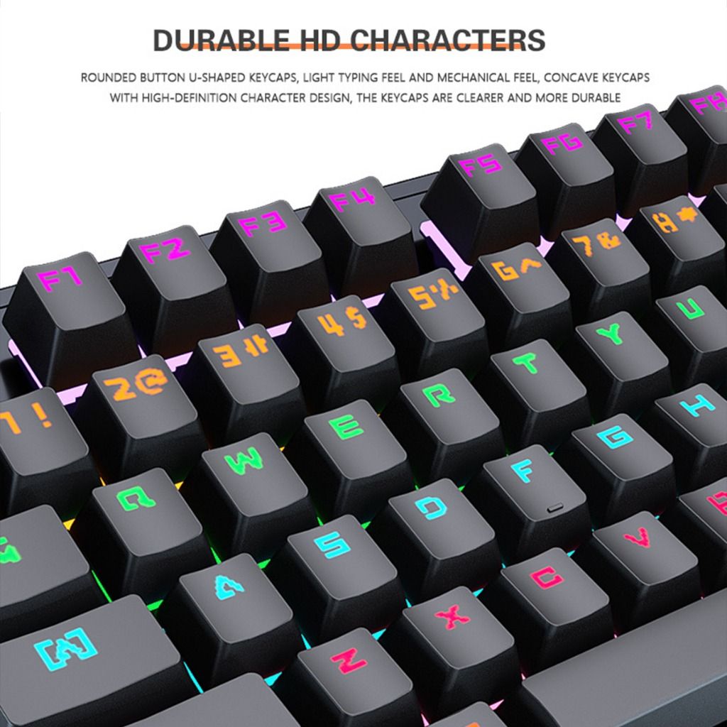 Mechanical Keyboard Blue Switch Gaming/ Swappable Keycap Switch ...