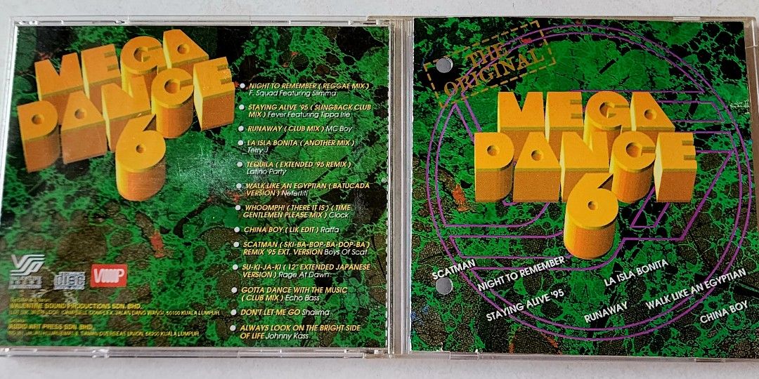 Mega Dance 6 ( VSP MALAYSIA ) CD, Hobbies & Toys, Music & Media, CDs ...