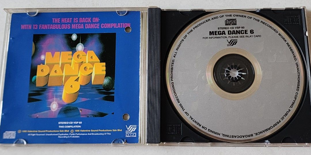 Mega Dance 6 ( VSP MALAYSIA ) CD, Hobbies & Toys, Music & Media, CDs & DVDs on Carousell