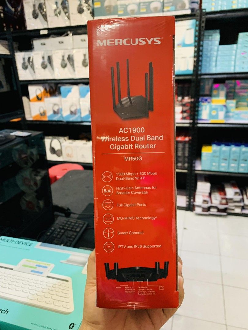 Mercusys MR50G AC1900 Wireless WiFi Dual Band Gigabit Router, Computers ...