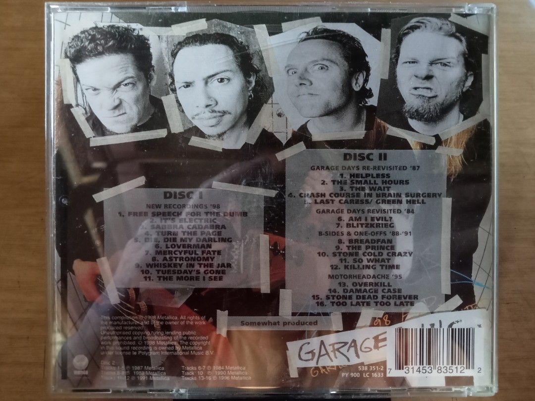 METALLICA - Garage Inc., Hobbies & Toys, Music & Media, CDs & DVDs on ...
