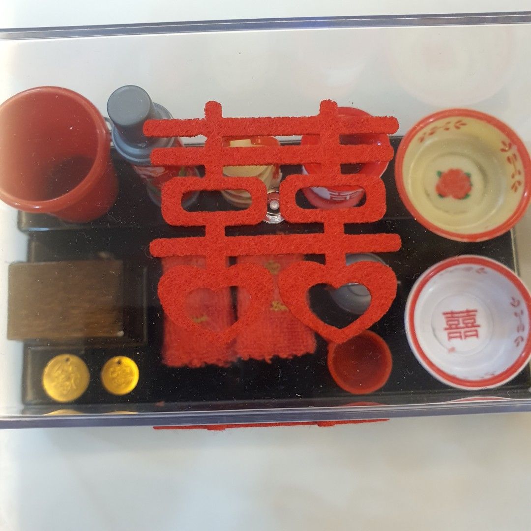 Miniature dowry set (Guo Da Li wedding), Furniture & Home Living, Home ...