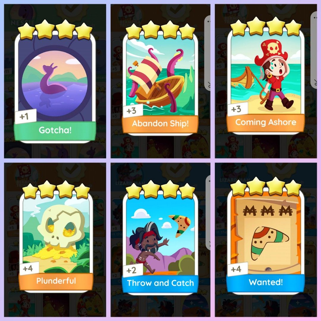 Monopoly go 4 star stickers, Video Gaming, Gaming Accessories, In-Game ...