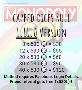 MONOPOLY GO CAPPED DICE [1.11 VERSION], Hobbies & Toys, Toys & Games on Carousell