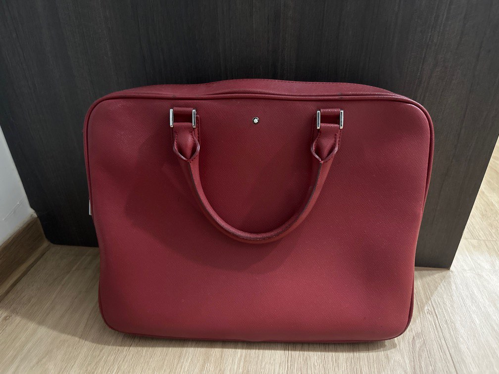Montblanc laptop bag, Luxury, Bags & Wallets on Carousell