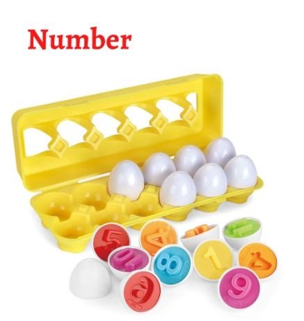 Montessori Matching Egg Identification Color Smart Egg Simulation Egg ...