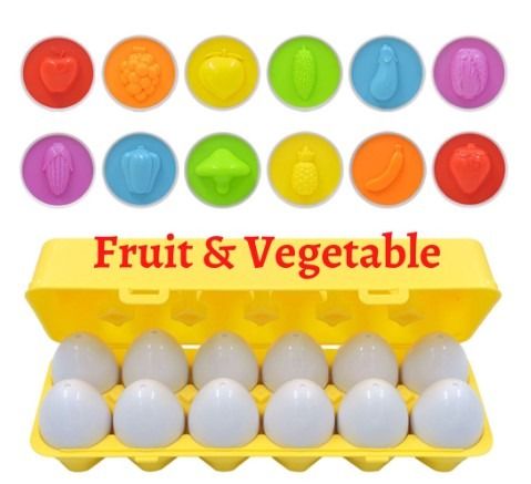 Montessori Matching Egg Identification Color Smart Egg Simulation Egg ...