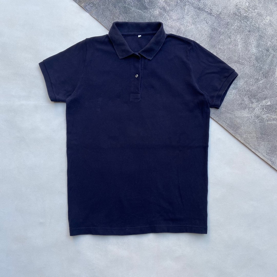 Muji Polo Shirt, Fesyen Pria, Pakaian , Atasan di Carousell