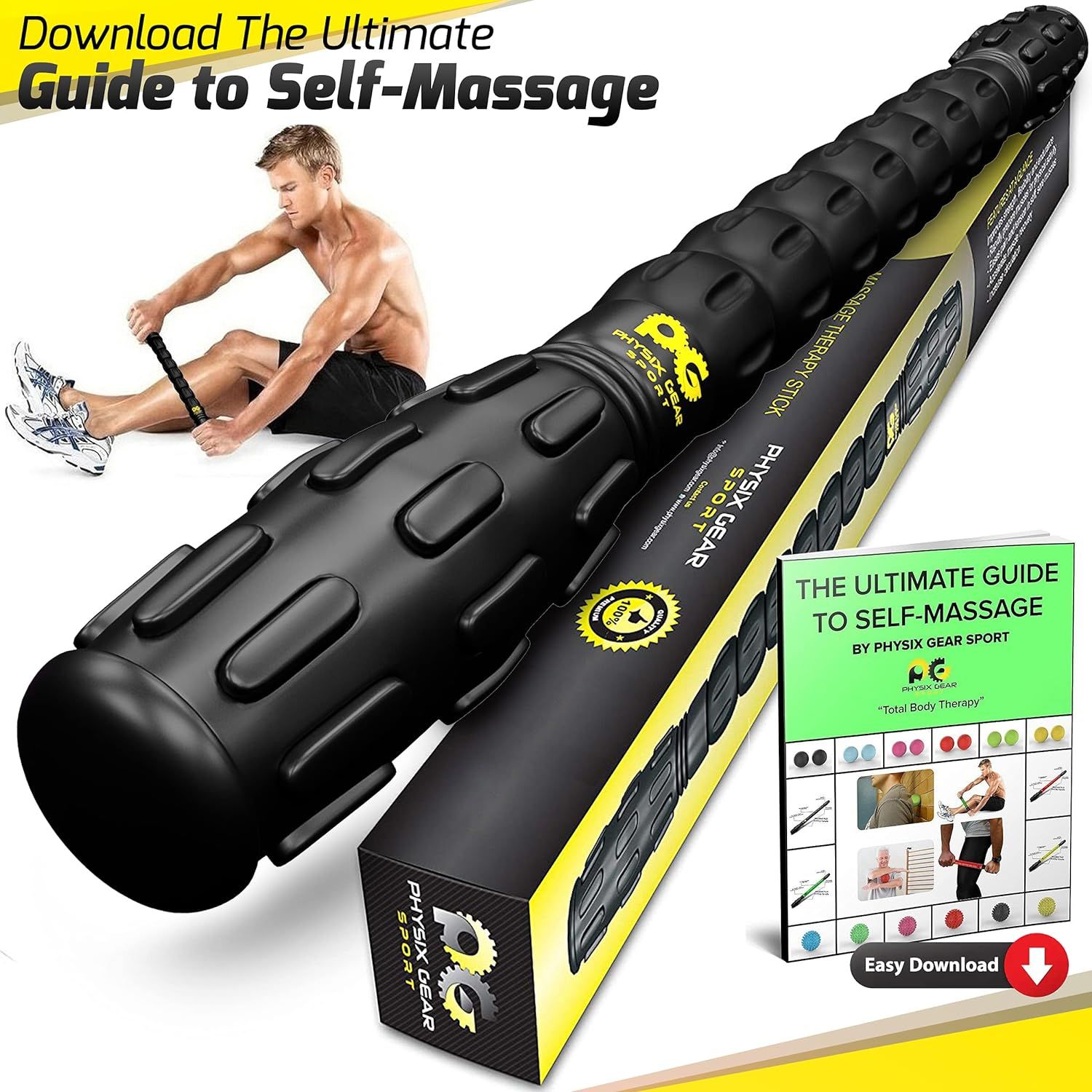 Muscle Roller Stick Pro, The Best Self Massage Tool, Relieve Sore ...