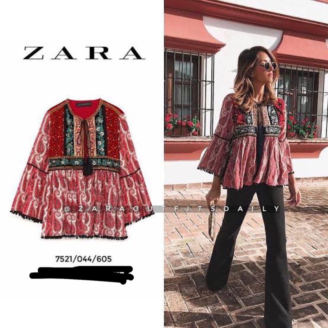 NEW ZARA boho jacket, Women's Fashion, Coats, Jackets and Outerwear on ...
