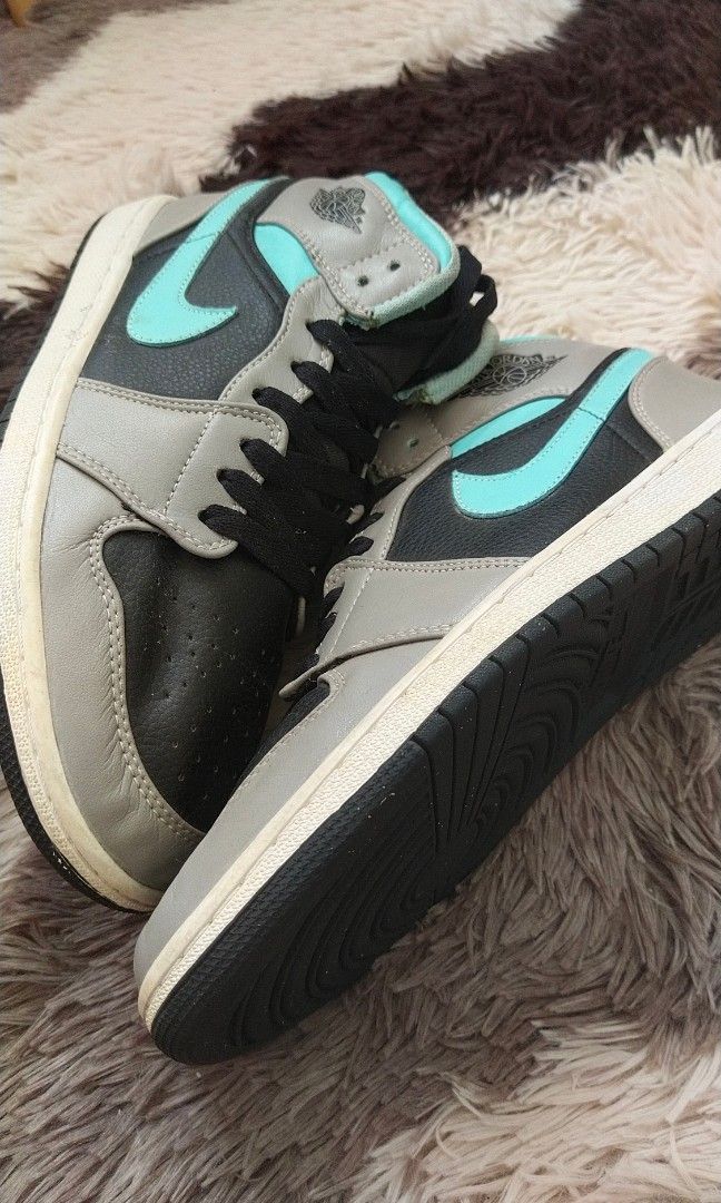 Nike Air Jordan High Blue Ocean, Fesyen Pria, Sepatu , Sneakers di ...